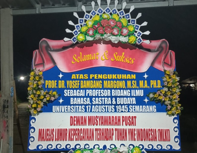 Menilik Pidato Pengukuhan Jabatan Guru Besar Prof. Yosep Bambang ...